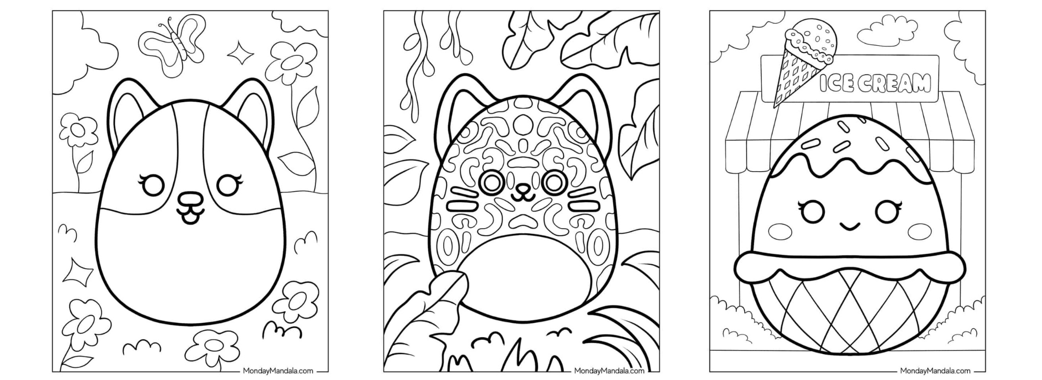 Best Sites for Free Printable Squishmallow Coloring Pages!
